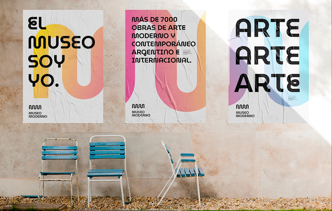 Diseño de identidad Museo de Arte Moderno de Buenos Aires.